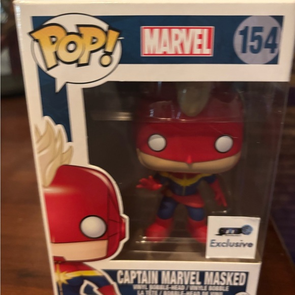 Funko | Toys | Funko Captain Marvel Masked Red And Blue Figure | Poshmark